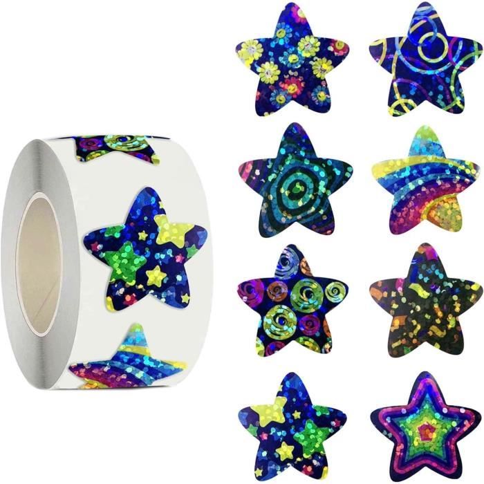 500 Pièces Gommettes Étoiles Gommettes Autocollantes Stickers Etoile ...