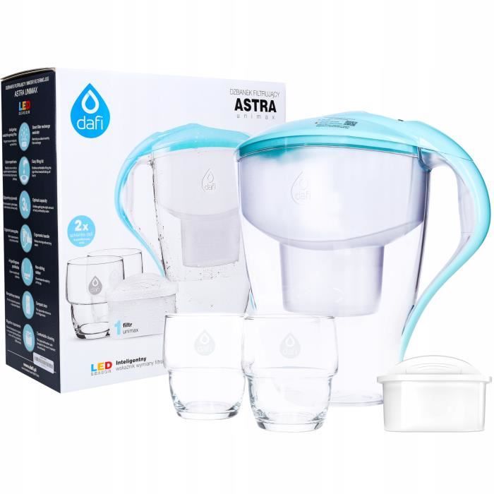 DAFI Carafe Filtrante Astra 3L LED set menthe - Cdiscount Electroménager