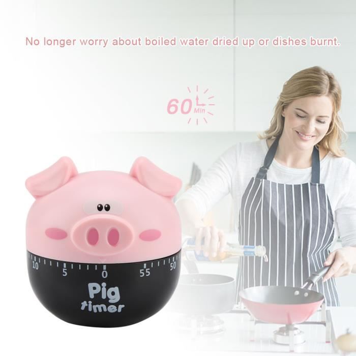 CES Minuterie De Cuisine Mécanique Compteurs Mignon Cochon Outil De ... CES Minuterie De Cuisine Mécanique Compteurs Mignon Cochon Outil De ...