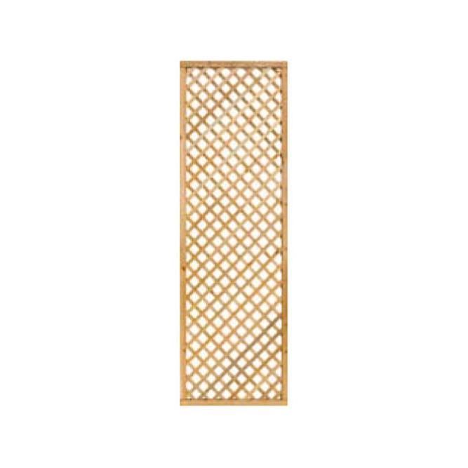 Treillage droit L60 x H183cm mailles losanges serrés en bois traité - Cdiscount Jardin