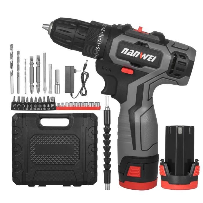 Perceuse électrique sans balais 12V Perceuse-visseuse sans fil Perceuse ...