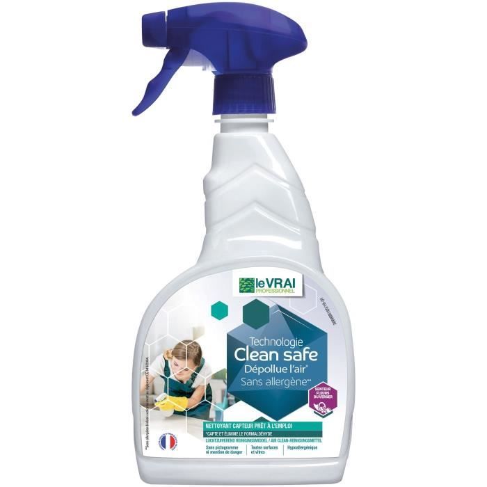 LE VRAI PROFESSIONNEL Nettoyant surface Clean safe - 750 ml - Cdiscount Au quotidien