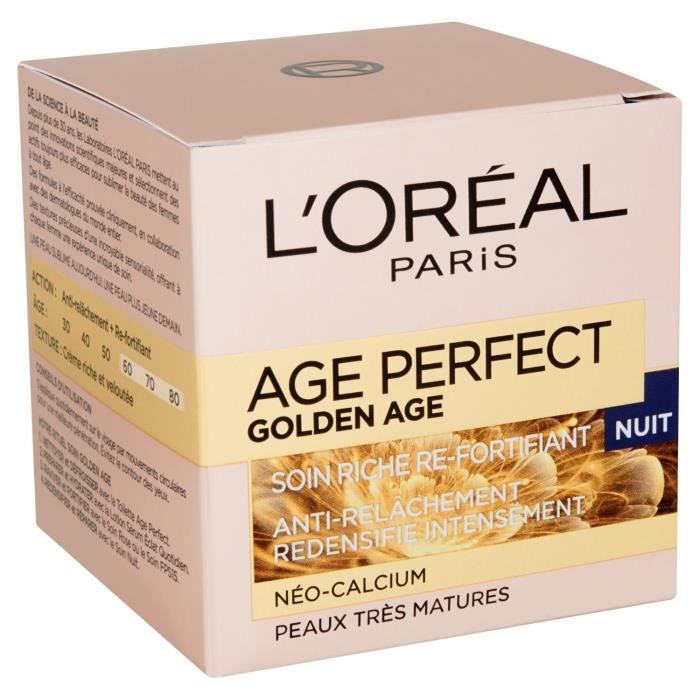 Soin anti-âge - L'OREAL - AGE PERFECT Golden Age - 50ml - Crème - Pour ...