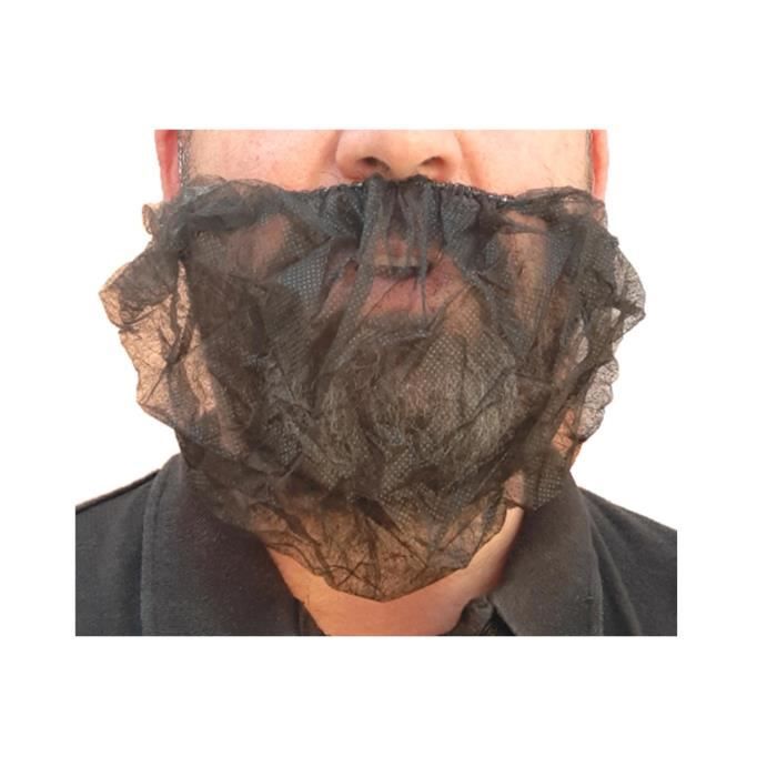 Cache Barbe jetable noir par 100 - MFB Provence® - Cdiscount Au quotidien