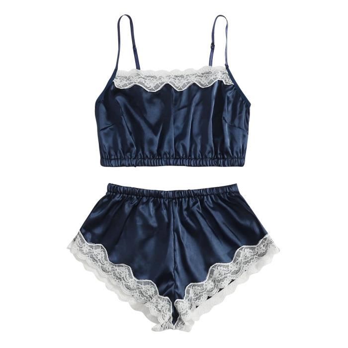 Ensemble Brassiere et shorty Nouvelle lingerie sexy en dentelle en soie ...
