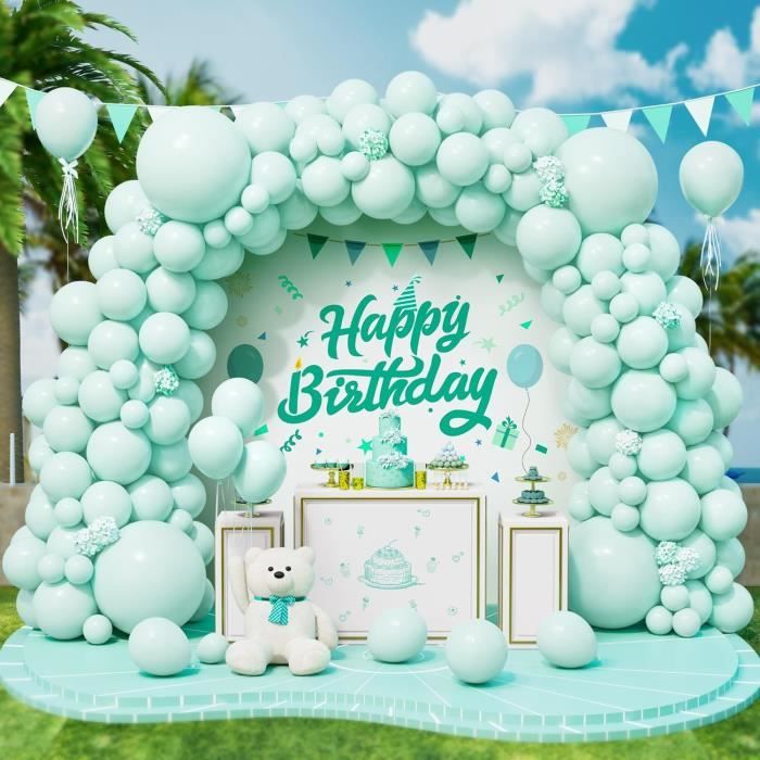 143 Pcs Ballons Bleu Turquoise Pastel Ballon En Latex Différentes ...