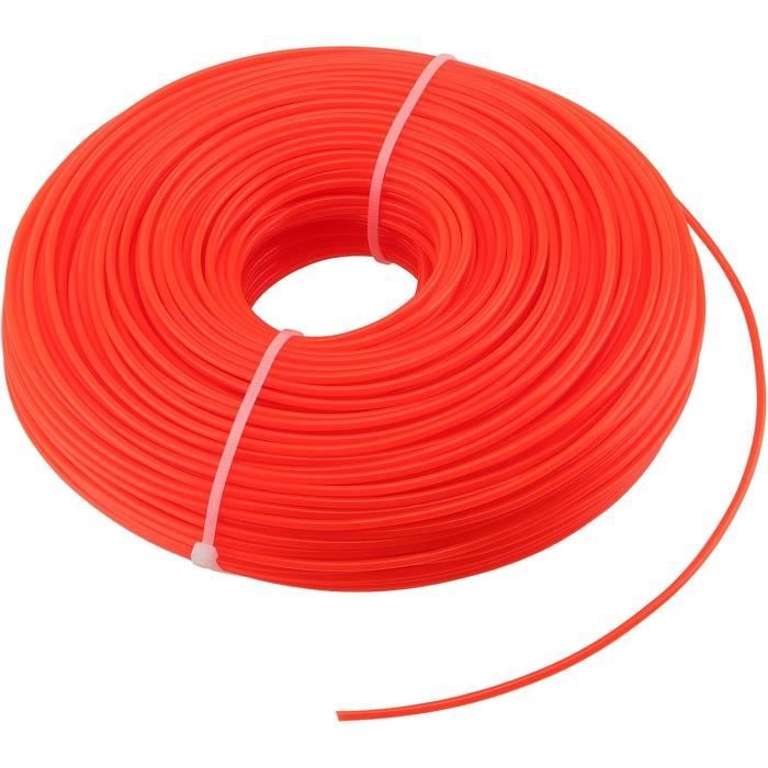 Fil de coupe bordure - SANAG - A262 - 2,4 mm - 100 m - Nylon durable et ...