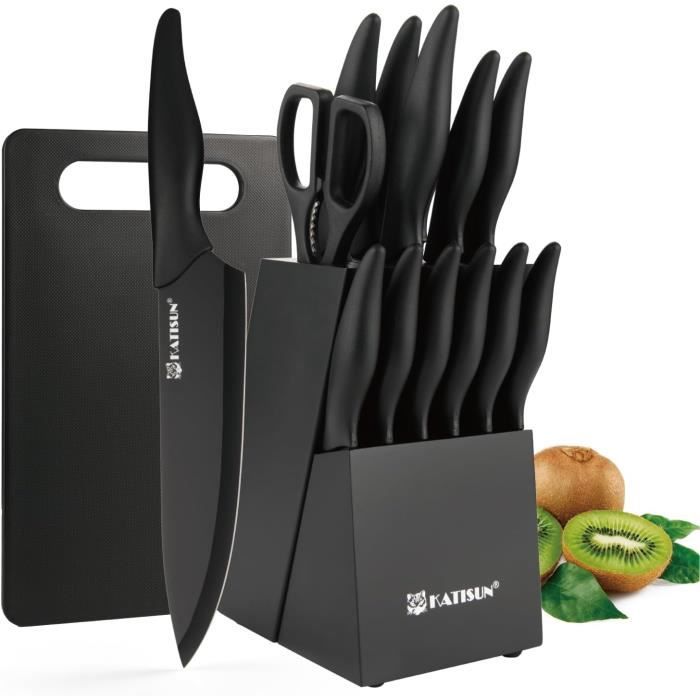 16 Sets Kitchen Knife Set, Couteaux En Acier Japonais Avec Des Lames ...