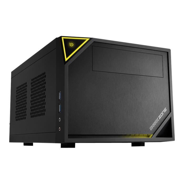Tour PC Sharkoon SHARK ZONE C10 - Mini ITX - Noir et Jaune - USB et ...