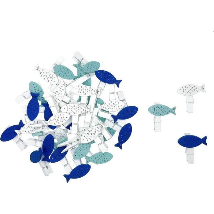 ® Lot de 36 mini pinces à linge en bois pour confirmation, communion, baptême, mariage ...