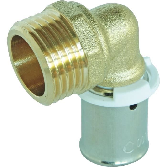 Raccord Coudé À Sertir Pour Tube Per Ø16 - Femelle 15-21 (1-2''), Permet De Raccorder Un Tube ...