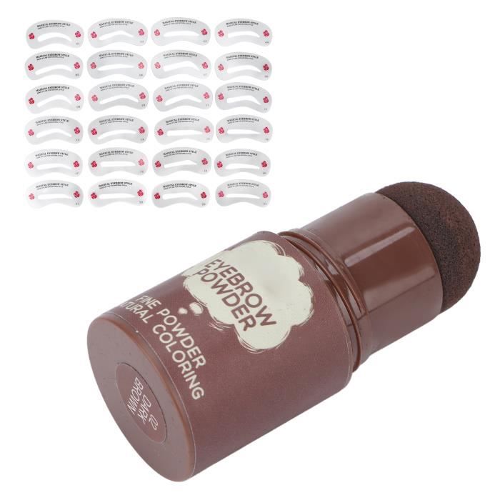 Zerone tampon de sourcil Eye Brow Stamping Kit 24 Pochoirs à Sourcils ...