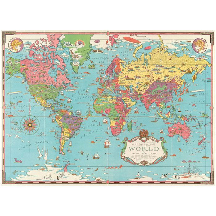 CARTE DU MONDE ILLUSTREE - Cdiscount Jeux - Jouets