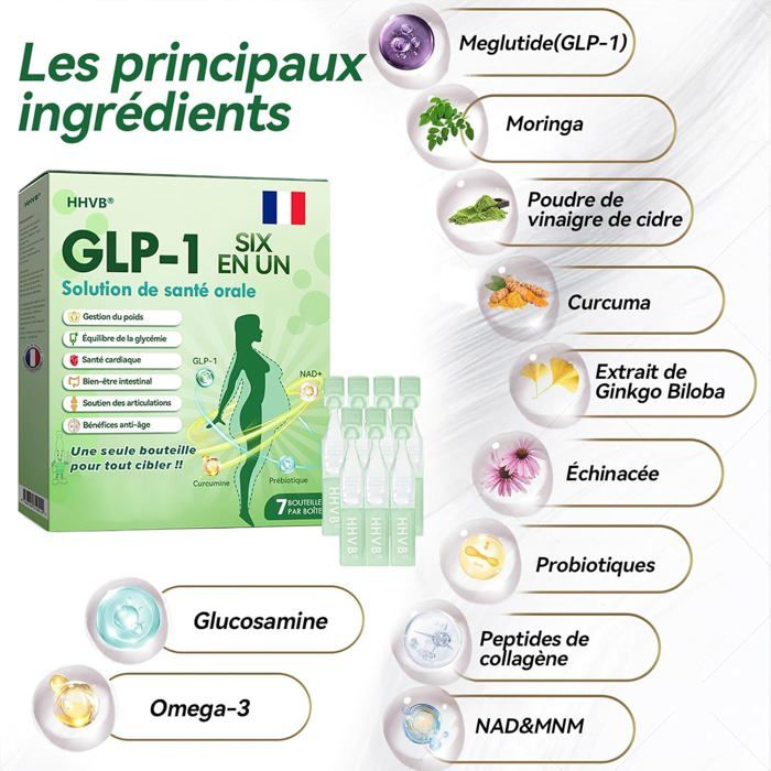 GLP-1 Six In One Health Solution, Professional Glp-1 Oral Liquid, HHVB ...