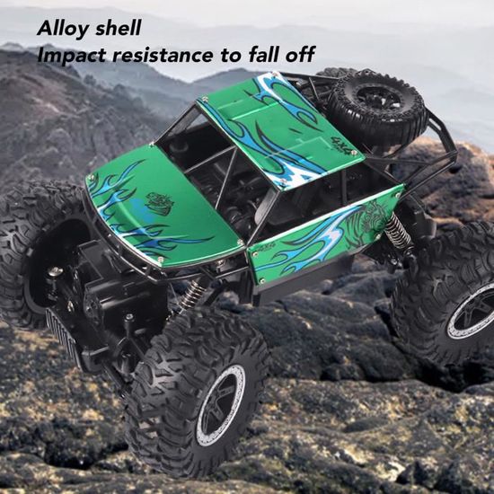 Voiture Télécommandée 2.4Ghz, 4WD Voiture Tout Terrain, Cadeau pour Enfant Vert NOUVEAU ...