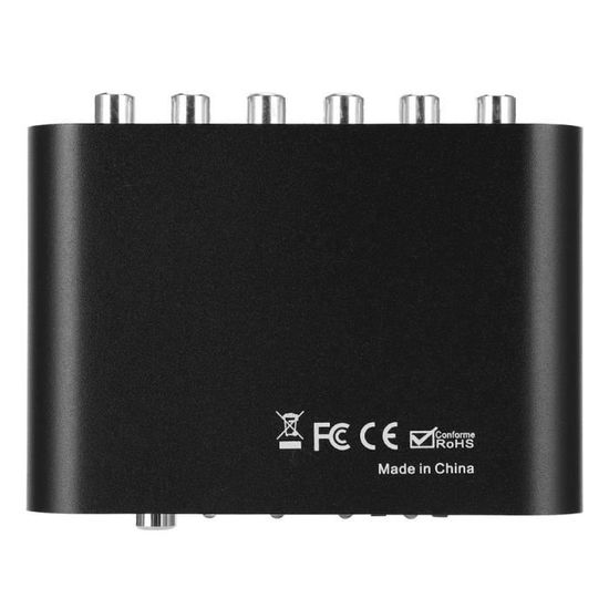 HURRISE Décodeur 5.1 Canaux Son Dolby DTS/AC-3 Optique Numérique ...
