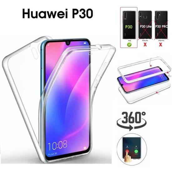 Coque Avant Arrière 360 HUAWEI P30 (ELE-L09,ELE-L29) - Integrale-HUAWEI-P30 - Cdiscount Téléphonie