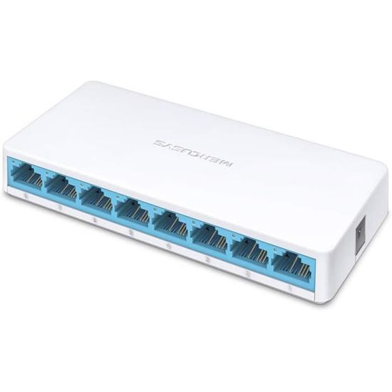 Switch Ethernet 8 Ports 10-100Mbps, Switch Rj45, Plug And Play, Idéal ...