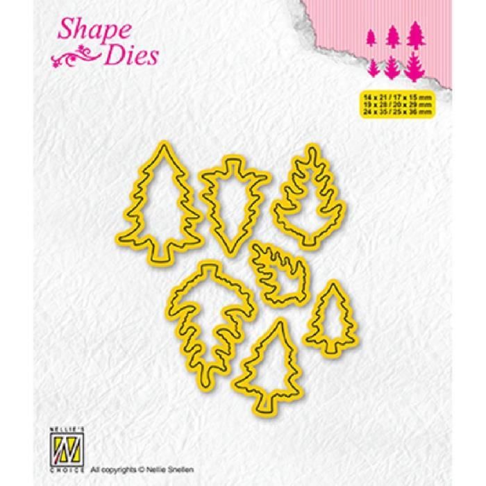 Die de coupe 'shape Dies - Collection of mini dies Pinetrees-1' de ...