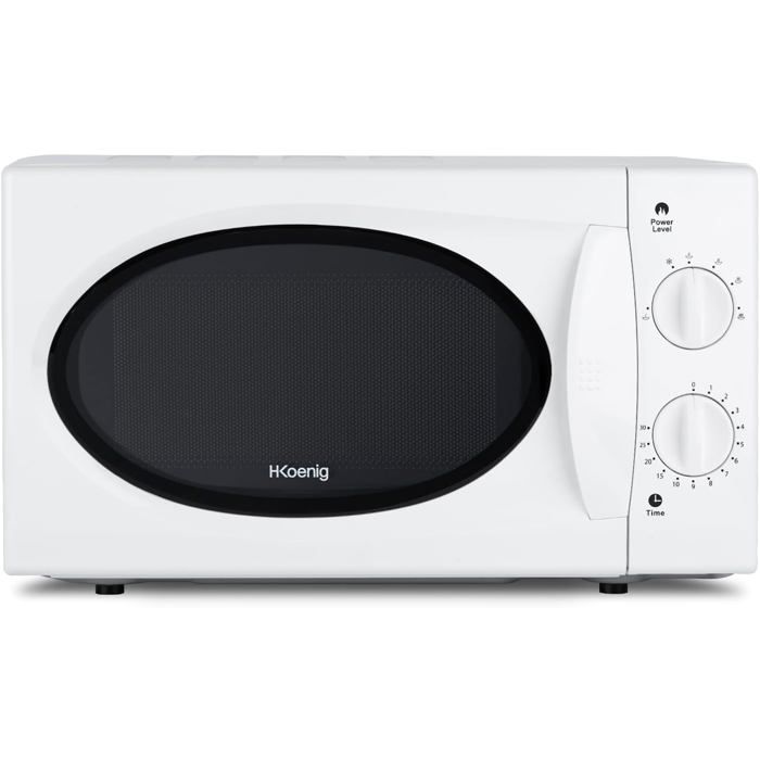 Micro-ondes compact - WOOPSO - 20L - 700W - Blanc - Plateau tournant 24 ...