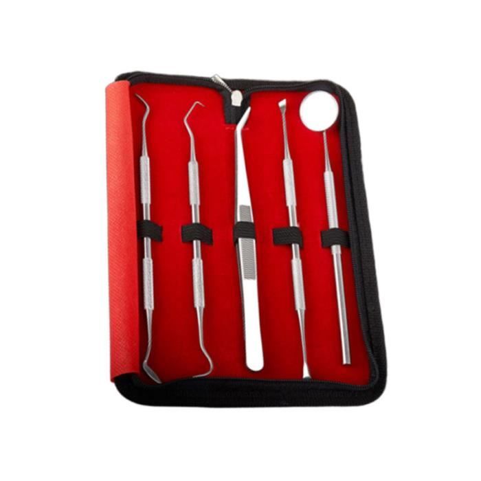 5 pièces Kit d'hygiène dentaire de dents propres portables outils de ...
