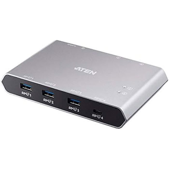 Switch KM Type-C - ATEN - US3342 - 2 ports - USB 3.2 Gen 2 - 85 W - Cdiscount Informatique