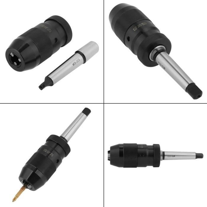 Mini-mandrin autoserrant de forêt à tour MT2-JT3 1-16mm en acier au ...