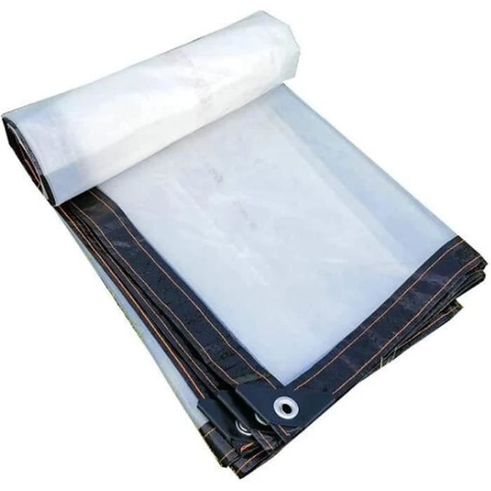 Bâche plastique imperméable, bache transparente avec oeillets, bâche de ...