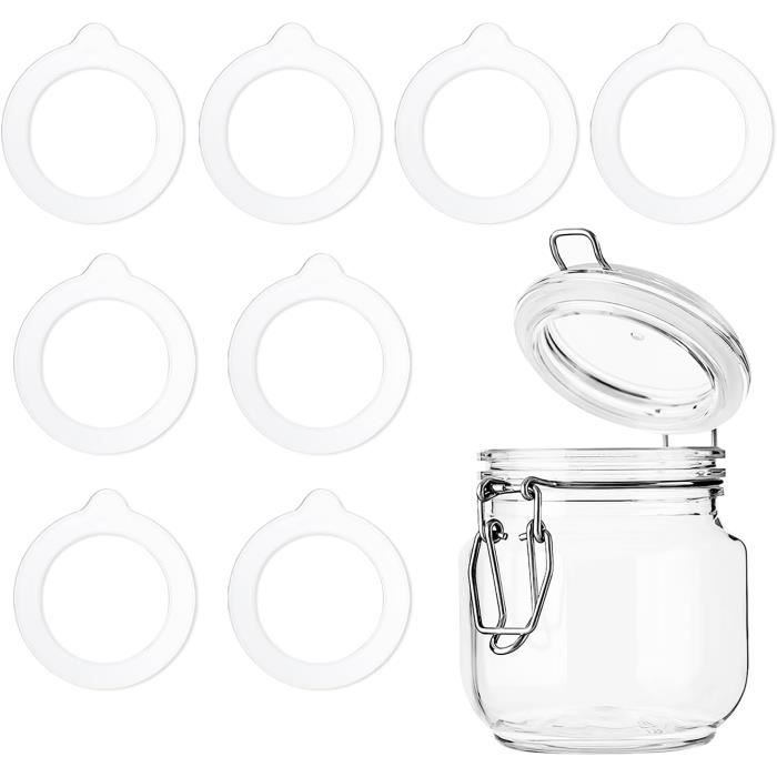 Lot de 8 joints de rechange en silicone, joints en caoutchouc étanches ...