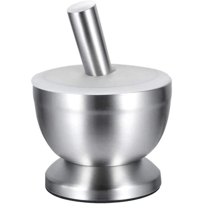 Ensemble de mortier et Pilon, mortier et Pilon en Acier Inoxydable 304 ...