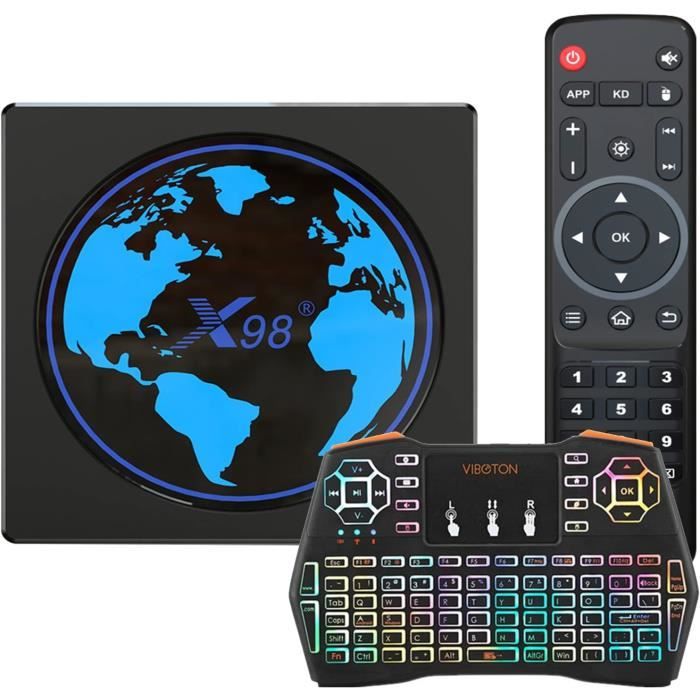 Android TV Box 11.0, 2021 Upgraded X98 MINI Android TV Box Amlogic ...