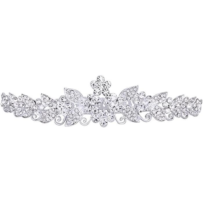 Belle Cristal Tiara Couronne De Mariage De Mariée Brillant Strass Bande ...