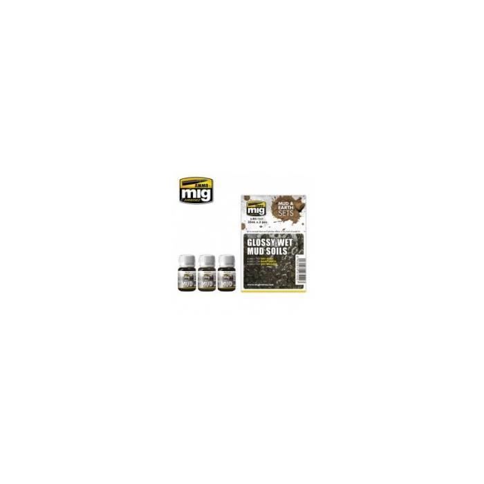 Peintures Glossy Wet Mud Soils ( Mud & Earth Set ) - AMMO by mig ...
