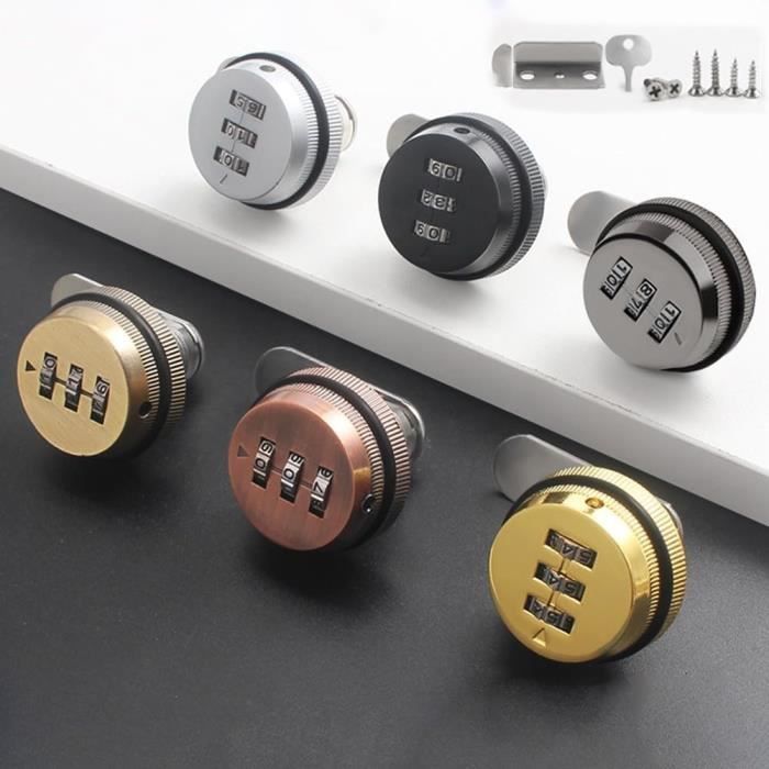 Serrure À Code Par Mot De Passe, Serrure À Combinaison En Zinc Pour Armoire De Classement ...