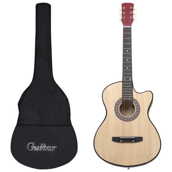 Jeu de guitare 12 pcs acoustique pan coupé western 6 cordes 38 ...