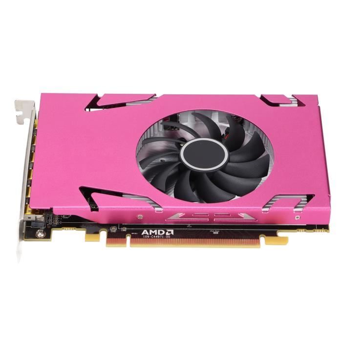 Fdit Carte graphique 4G/128bit/GDDR5 Carte graphique R7 350‑4G 6Mini DP ...