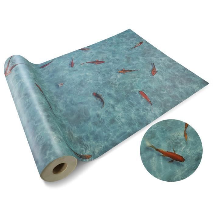 Revêtement de sol PVC 3D Moonlight Vinyle Océan 200 x 450 cm ...
