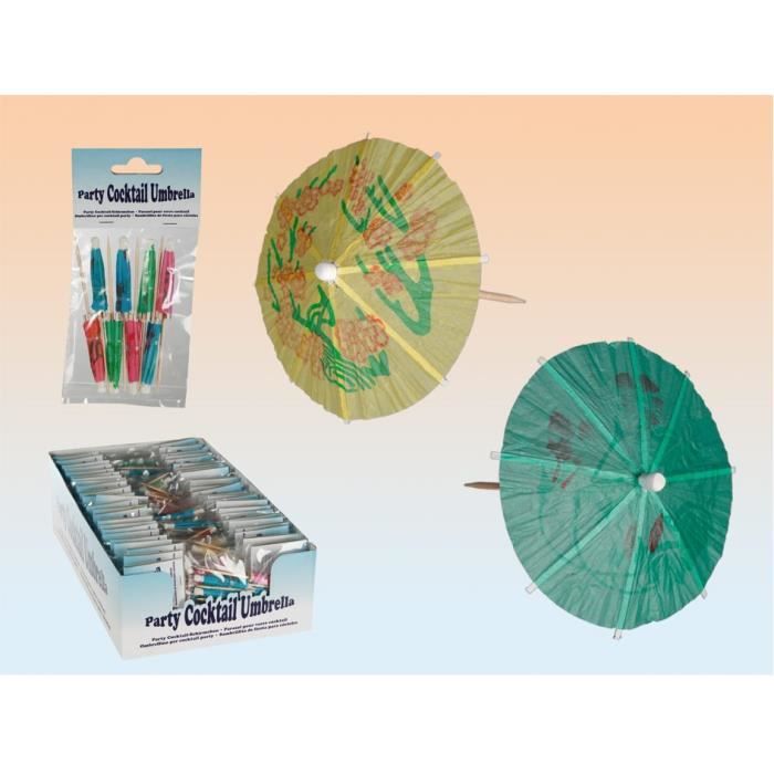 Lot de 16 Pic Mini parasol pour Cocktail - Ombrelle Anniversaire Fete ...