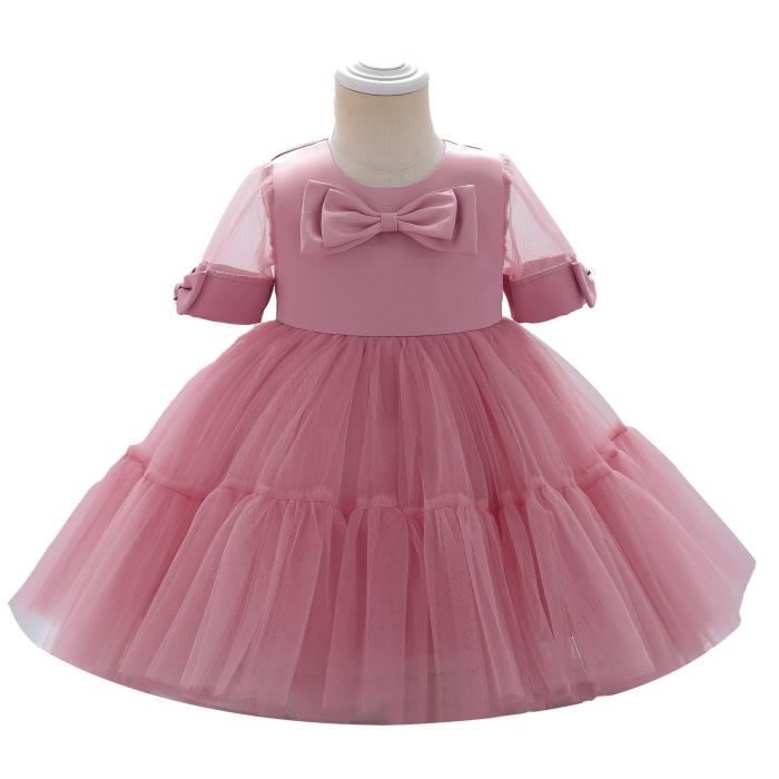Robe Fille Enfants ete Princesse - Rose - Performance Fête d ...