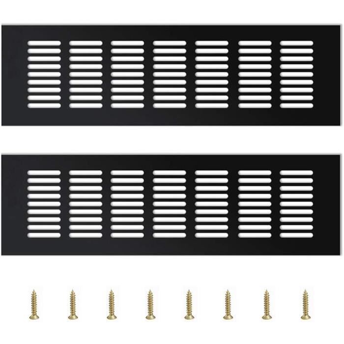 YUE QIN 2 Pièces Grille Daération Extérieure,Grille Aeration Aluminium ...