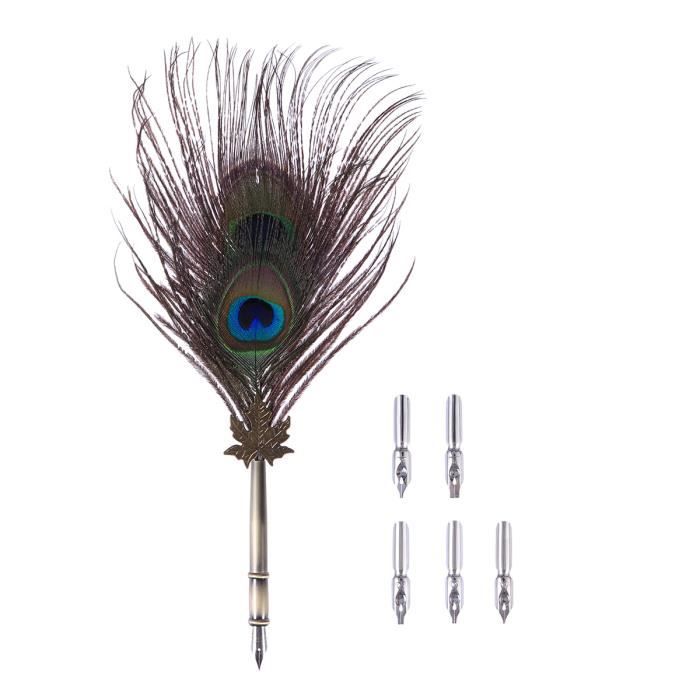 Ensemble stylo plume créatif rétro belle décor pour la fête de mariage ...