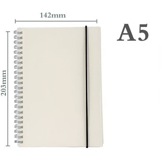 CARNET DE NOTES,A5 Blank--Cahier à spirale épais A6 A5 B5 A4, carnet de ...