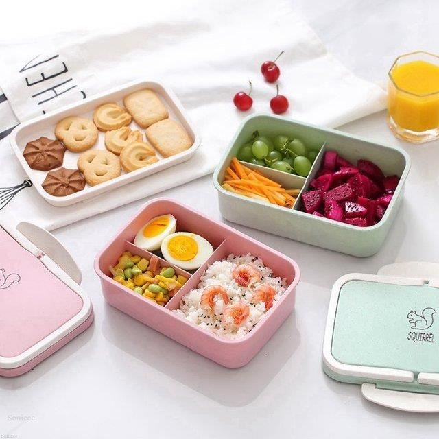 LUNCH BOX,Beige--Boîte à déjeuner de 1100ml, Bento pour aliments ...