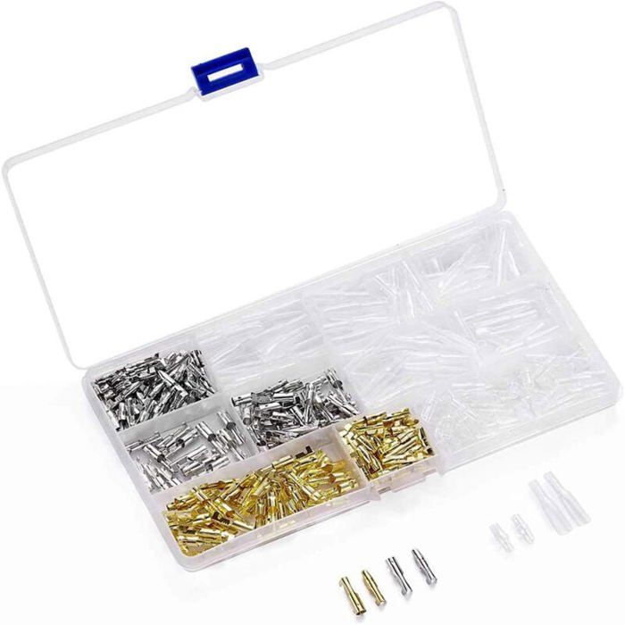 360PCS Laiton Bullet Connecteurs Kit, 3.9mm Bullet Terminal Connecteur ...