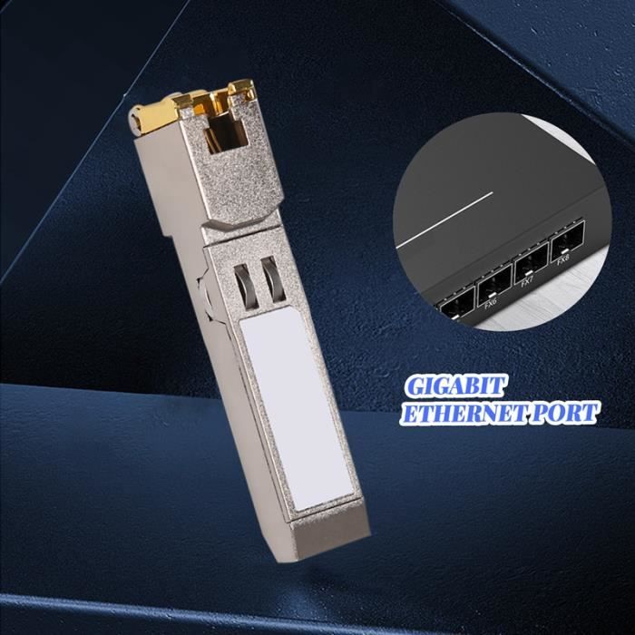 Noir - Module SFP RJ45, commutateur, connecteur Gbic 10-100-1000 ...
