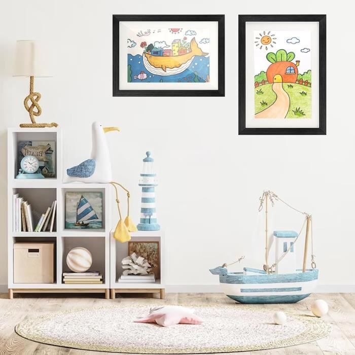 Cadre D'Art Dessin Enfant Cadres Photo D'Art 2Pcs, Cadre Ouverture ...