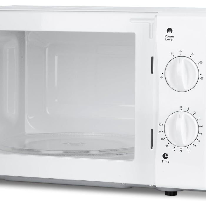 Micro-ondes compact - WOOPSO - 20L - 700W - Blanc - Plateau tournant 24 ...