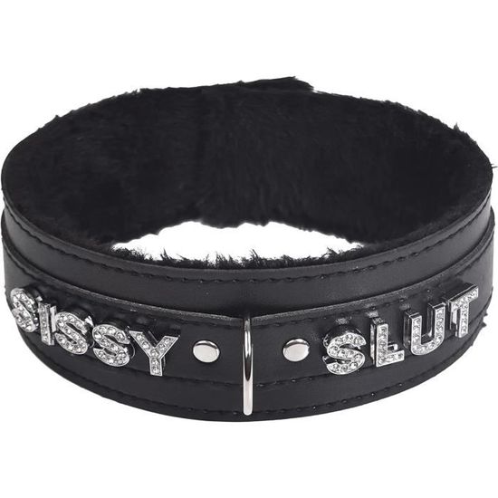 Collier Ras Du Cou Rose Moelleux Pour Femme, Collier En Cuir Peluche ...