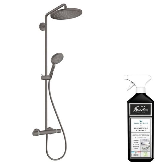 Colonne de douche thermostatique HANSGROHE Croma Select S 280 Noir ...