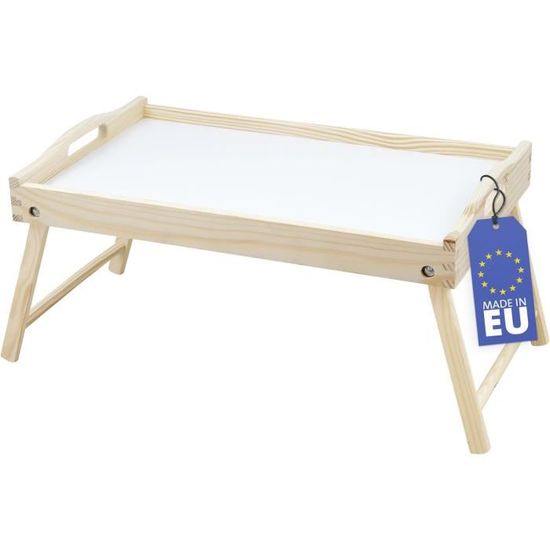 Plateau De Lit Pliable Avec Pieds & Poignées En Bois De Bouleau ...